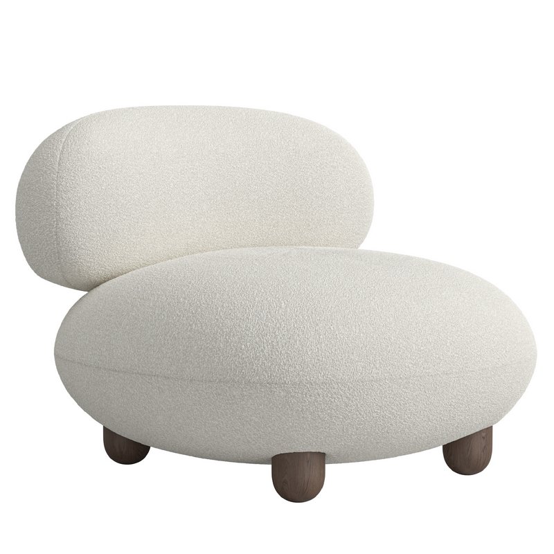 Flock Lounge Chair By Noom 3d model Buy Download 3dbrute