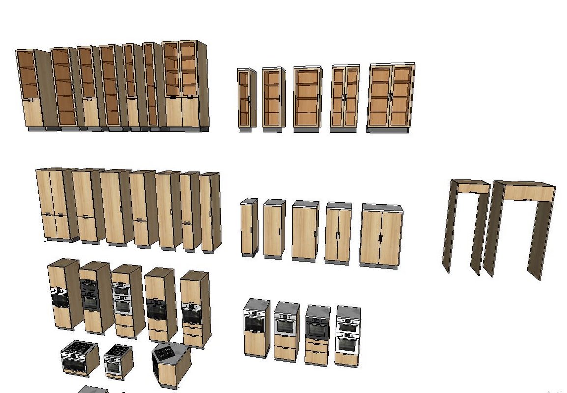 Kitchen cabinets 3d model Buy Download 3dbrute