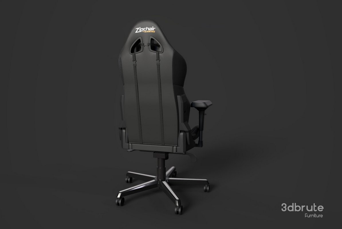 Gaming Zip chair 3d Model 3d model Buy Download 3dbrute