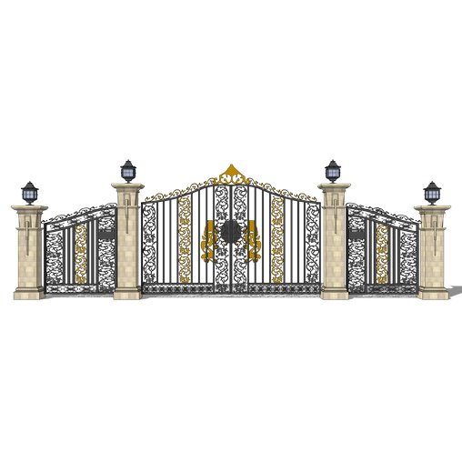 Gate 3d model Buy Download 3dbrute