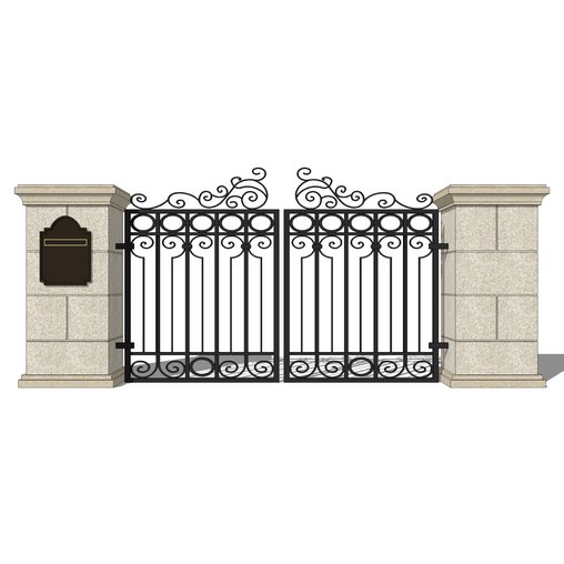 Gate 3d model Buy Download 3dbrute