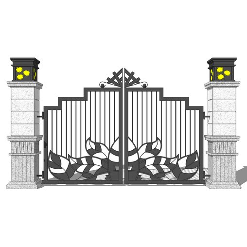 Gate 3d model Buy Download 3dbrute