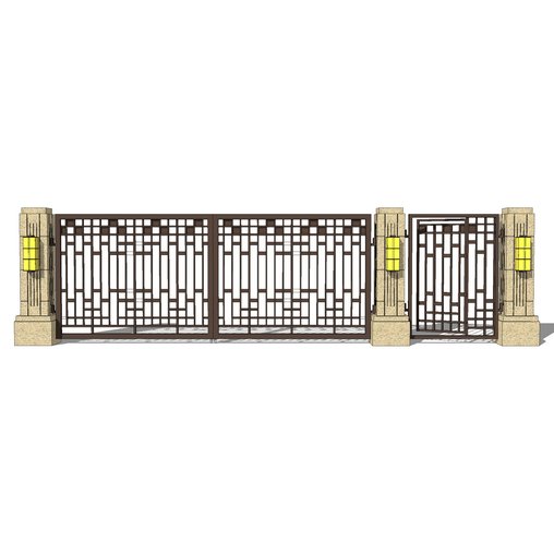 Gate 3d model Buy Download 3dbrute