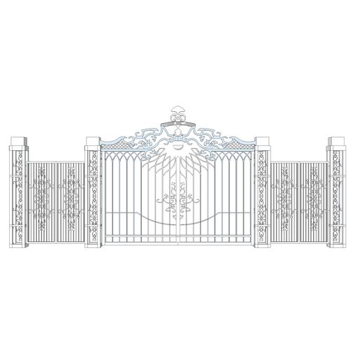 Gate 3d model Buy Download 3dbrute