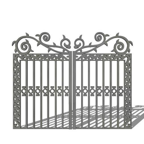 Gate 3d model Buy Download 3dbrute