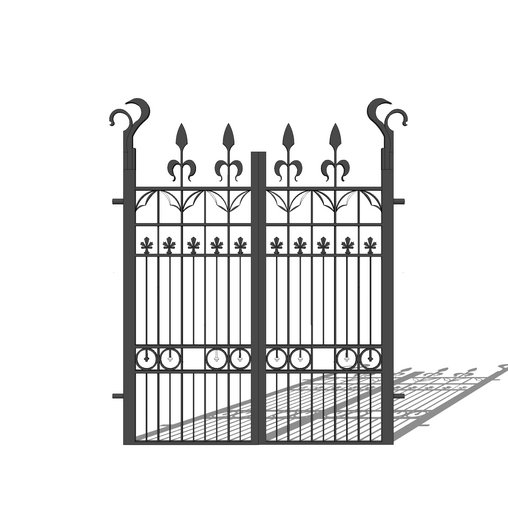 Gate 3d model Buy Download 3dbrute