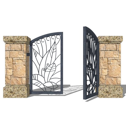 Gate 3d model Buy Download 3dbrute