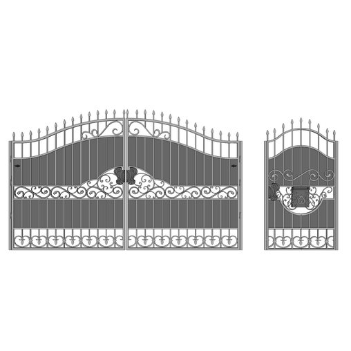 Gate 3d model Buy Download 3dbrute