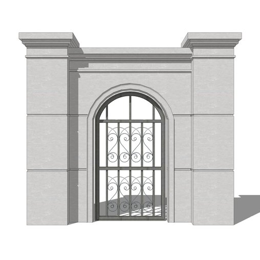 Gate 3d model Buy Download 3dbrute