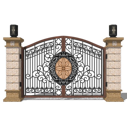 Gate 3d model Buy Download 3dbrute