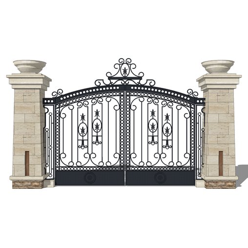 Gate 3d model Buy Download 3dbrute