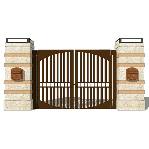 Gate 3d model Buy Download 3dbrute