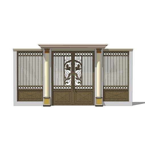 Gate 3d model Buy Download 3dbrute