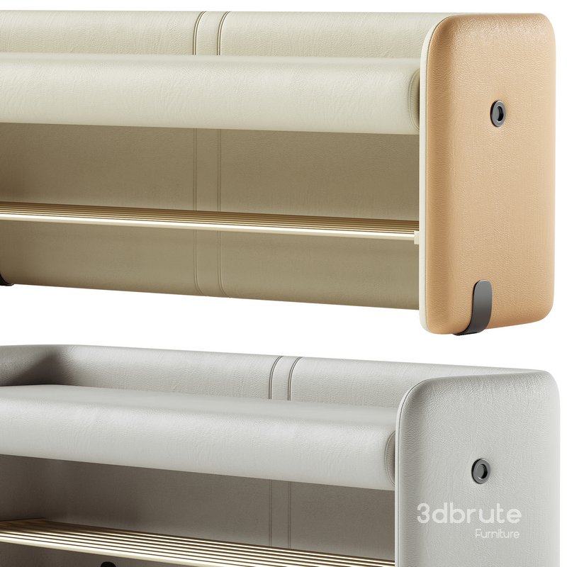 Wooden Modern Trendy Design Round Circular Park Bench 3d model Buy ...