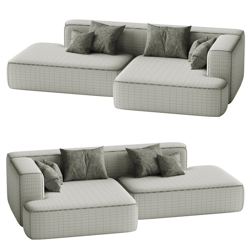 Modular sofa 1 3d model Buy Download 3dbrute