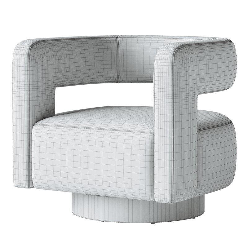Katharine Armchair 3d model Buy Download 3dbrute