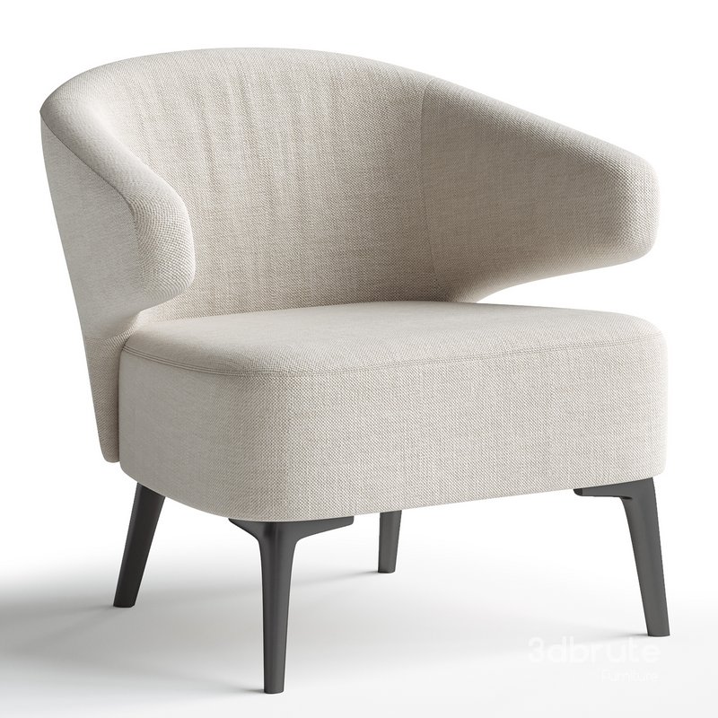 Aston Armchair 3d model Buy Download 3dbrute