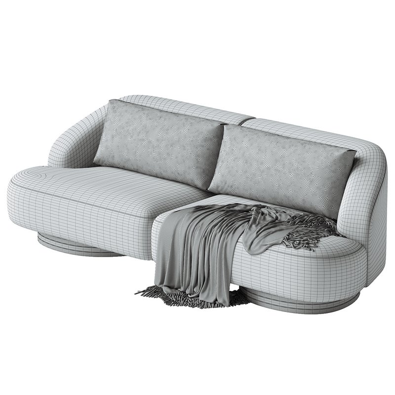 ATHENA 3-SEATER SOFA 3d model Buy Download 3dbrute