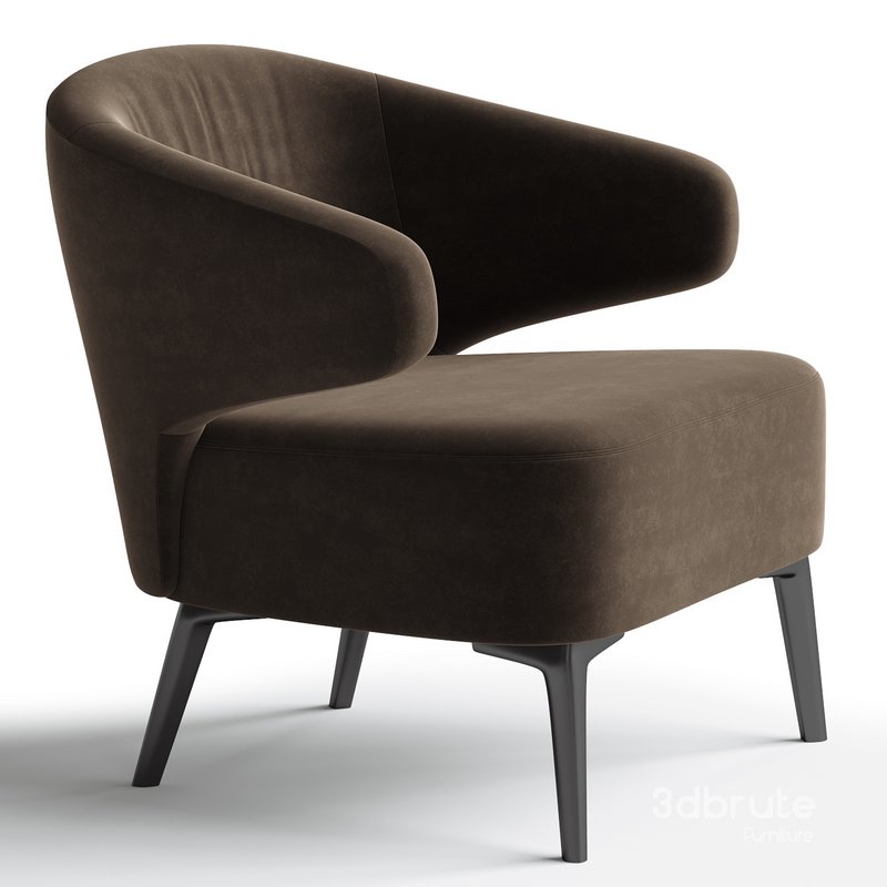Aston Armchair 3d model Buy Download 3dbrute