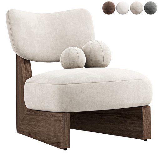 Boucle fauteuil Sofia 3d model Buy Download 3dbrute