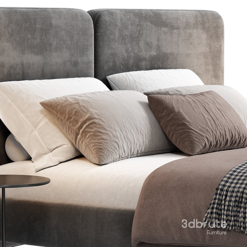 Tatlin Cover Bed by Rodolfo Dordoni 3d model Buy Download 3dbrute