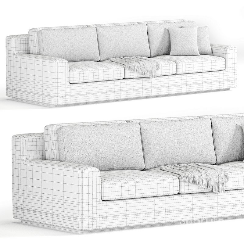Rio Sofa 3d model Buy Download 3dbrute