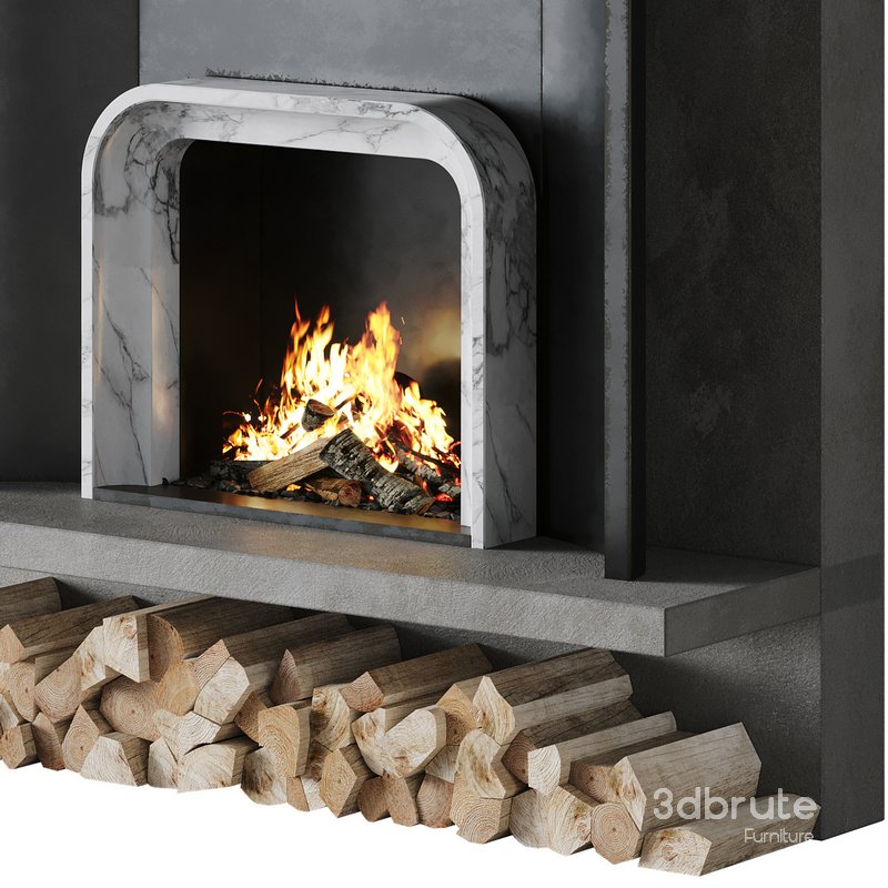 Fireplace 24 3d model Buy Download 3dbrute