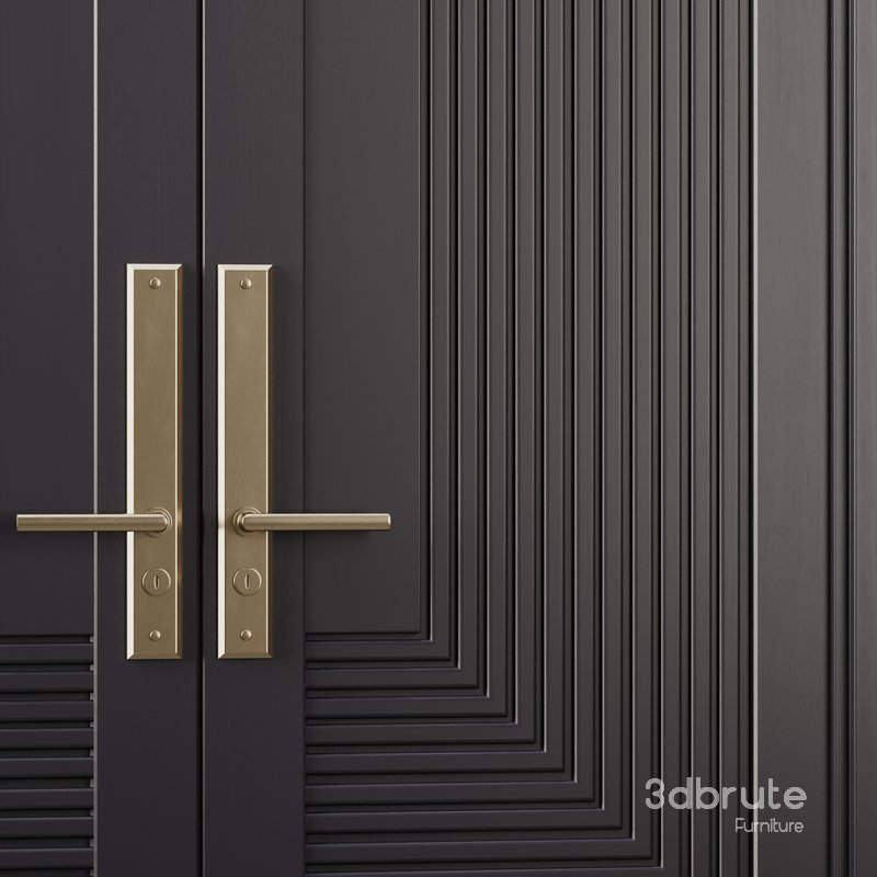 Entrance door set9 3d model Buy Download 3dbrute