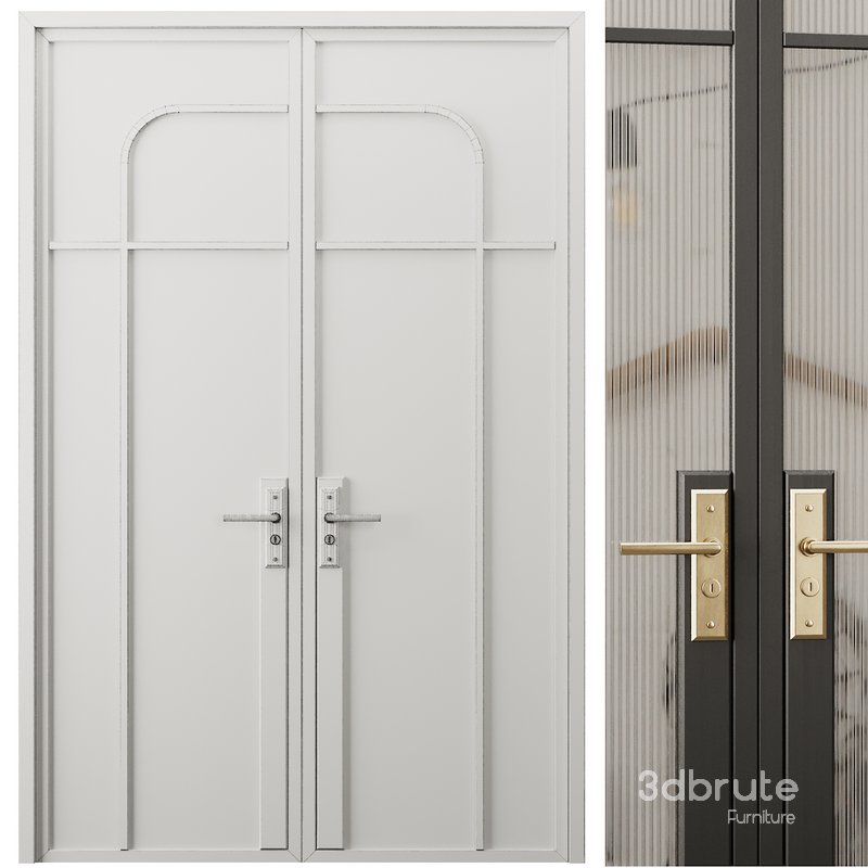 Entrance door set7 3d model Buy Download 3dbrute