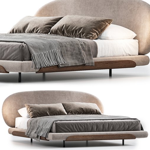 Olos bed by Bonaldo - 3dbrute : 3dmodel furniture and decor