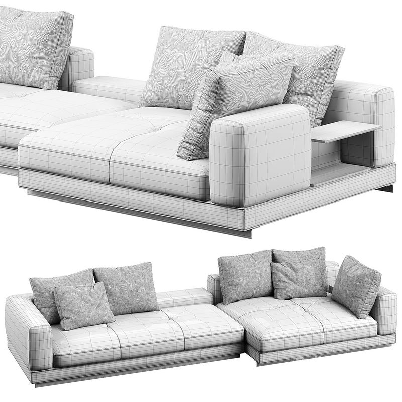 Sofa Connery By Minotti 3d model Buy Download 3dbrute