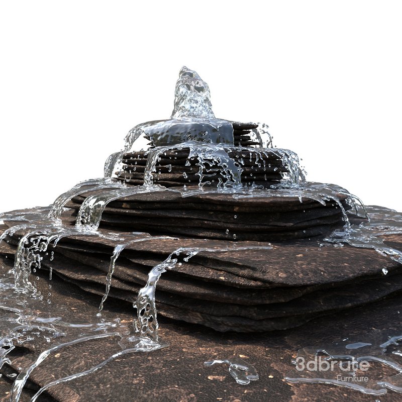 3 Rock fountain 3d model Buy Download 3dbrute