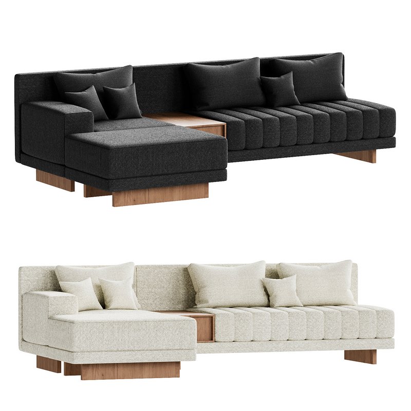 Modular Sectional Sofa 3d model Buy Download 3dbrute