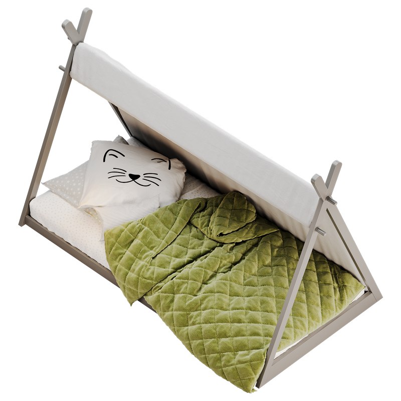 Flair Apache Canvas Tipi Wooden Bed 3d model Buy Download 3dbrute