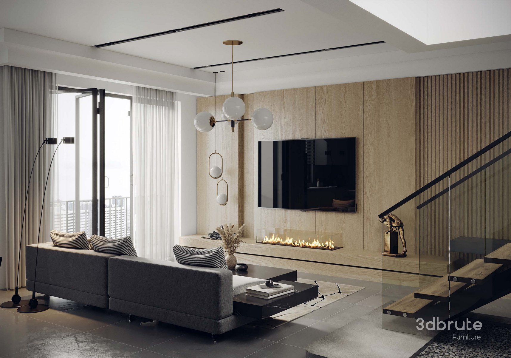 Interio Design CG 3d model Buy Download 3dbrute