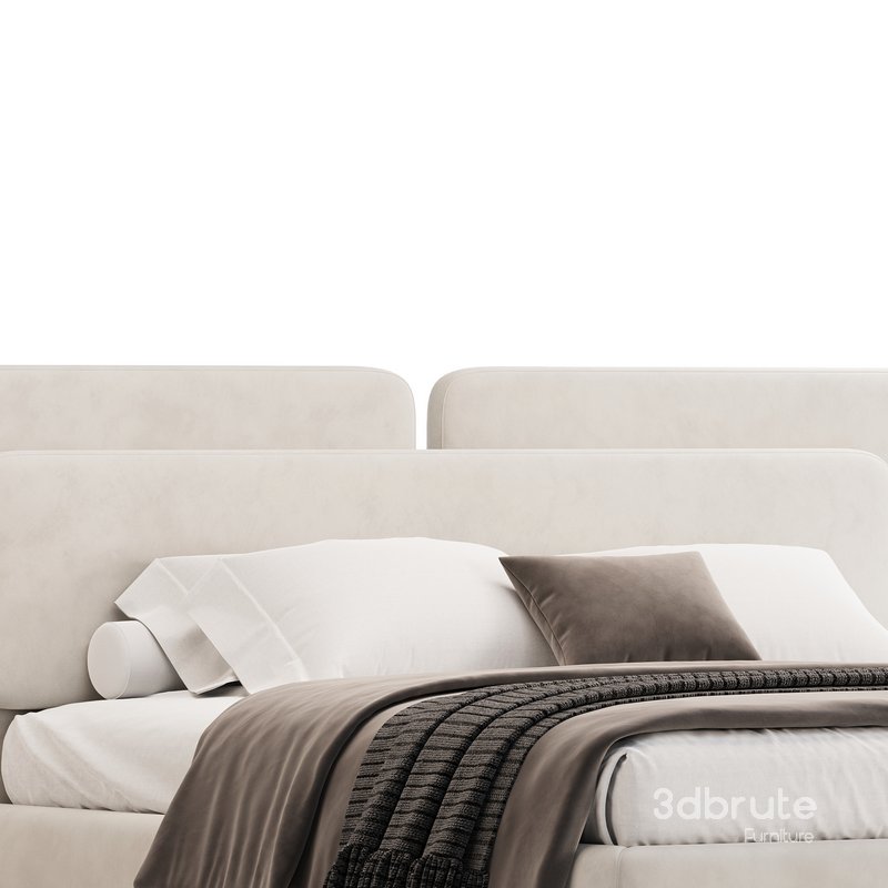 Angelo Bed 3d model Buy Download 3dbrute