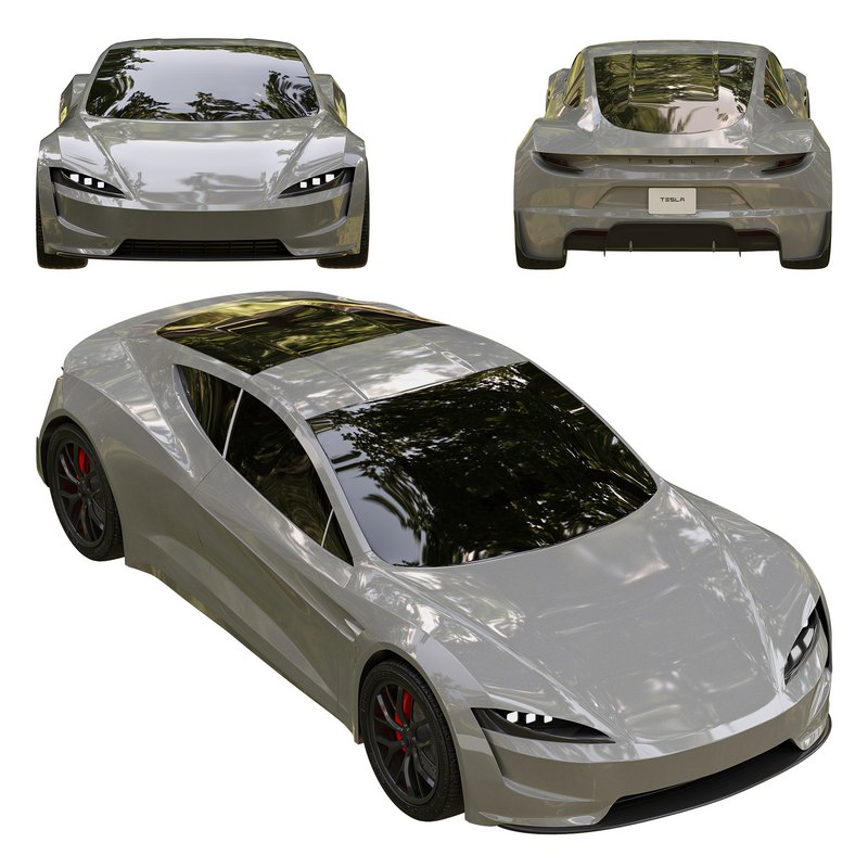 tesla 3d model Buy Download 3dbrute
