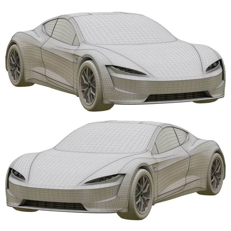 tesla 3d model Buy Download 3dbrute