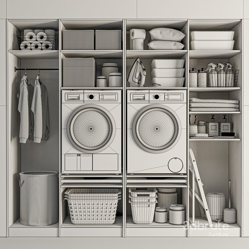 Laundry Room 3d model Buy Download 3dbrute