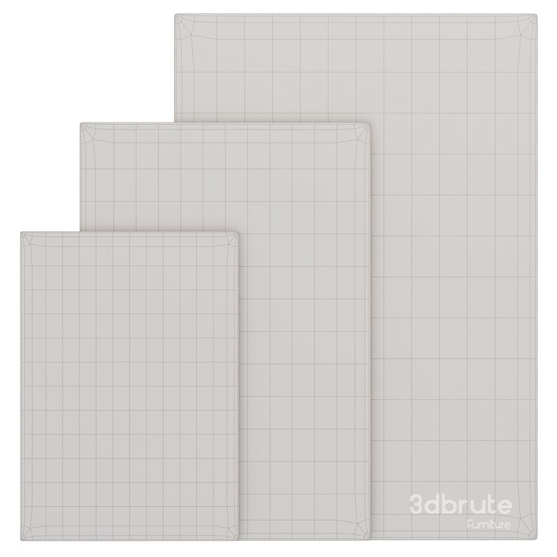 Caila Abstract Wool Rug 3d model Buy Download 3dbrute