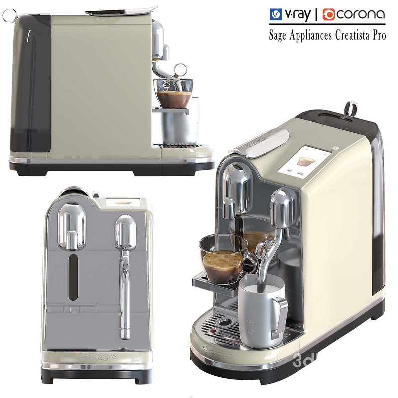 Sage Creatista Pro Coffee Machine 3d model Buy Download 3dbrute