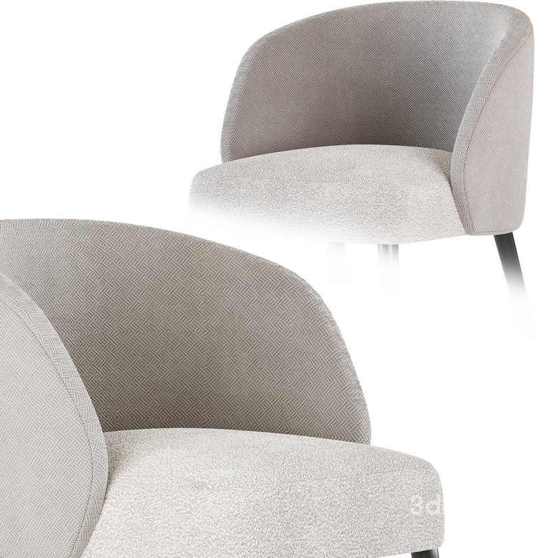 CHOCOLATE ICONIC UPHOLSTERED CHAIR 3d model Buy Download 3dbrute