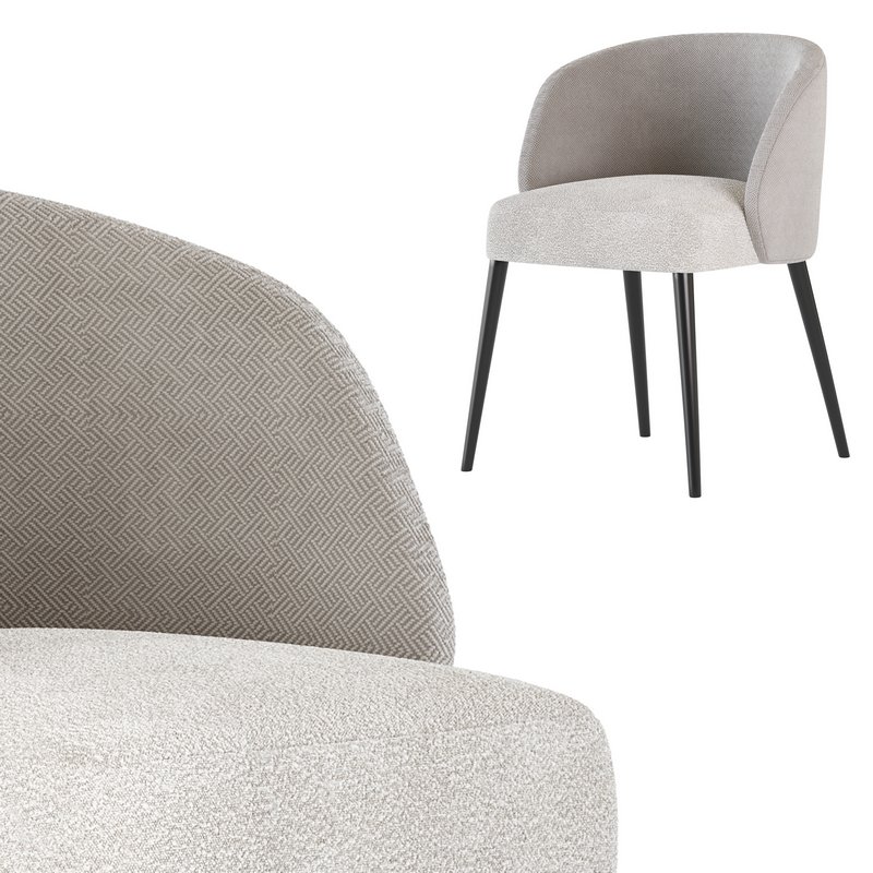 CHOCOLATE ICONIC UPHOLSTERED CHAIR 3d model Buy Download 3dbrute