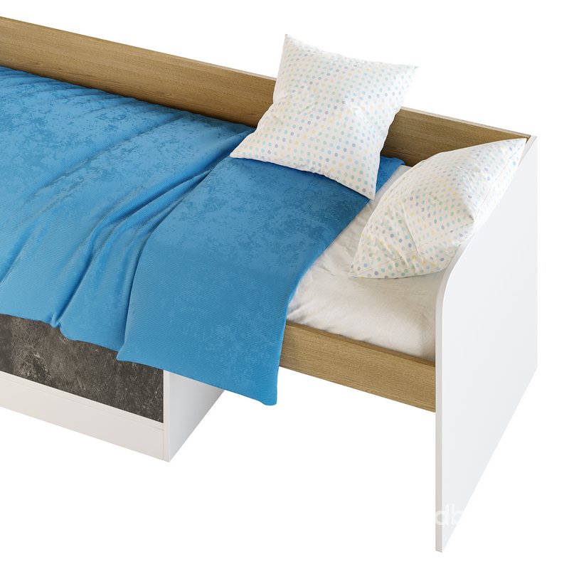 Combined bed TriYa Charlie 3d model Buy Download 3dbrute