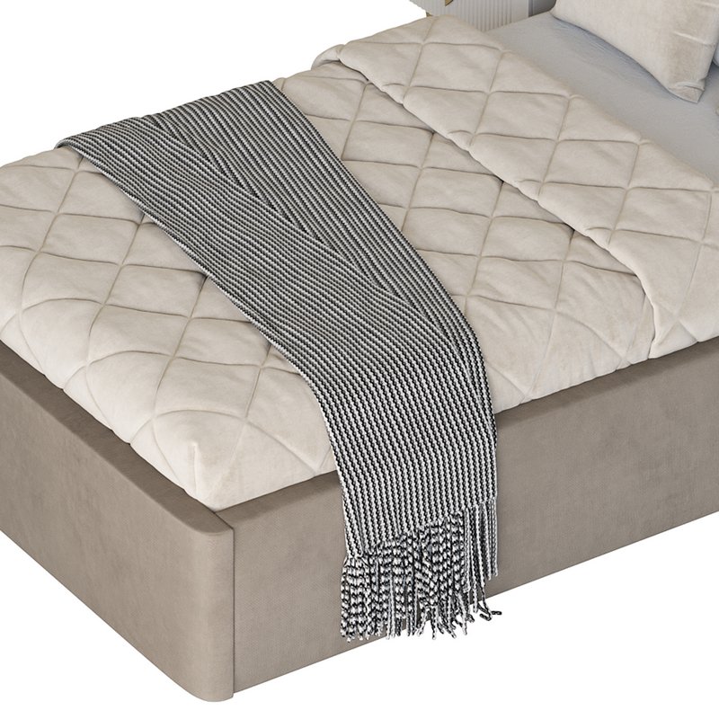 Lilas bed by Gallotti&Radice 3d model Buy Download 3dbrute