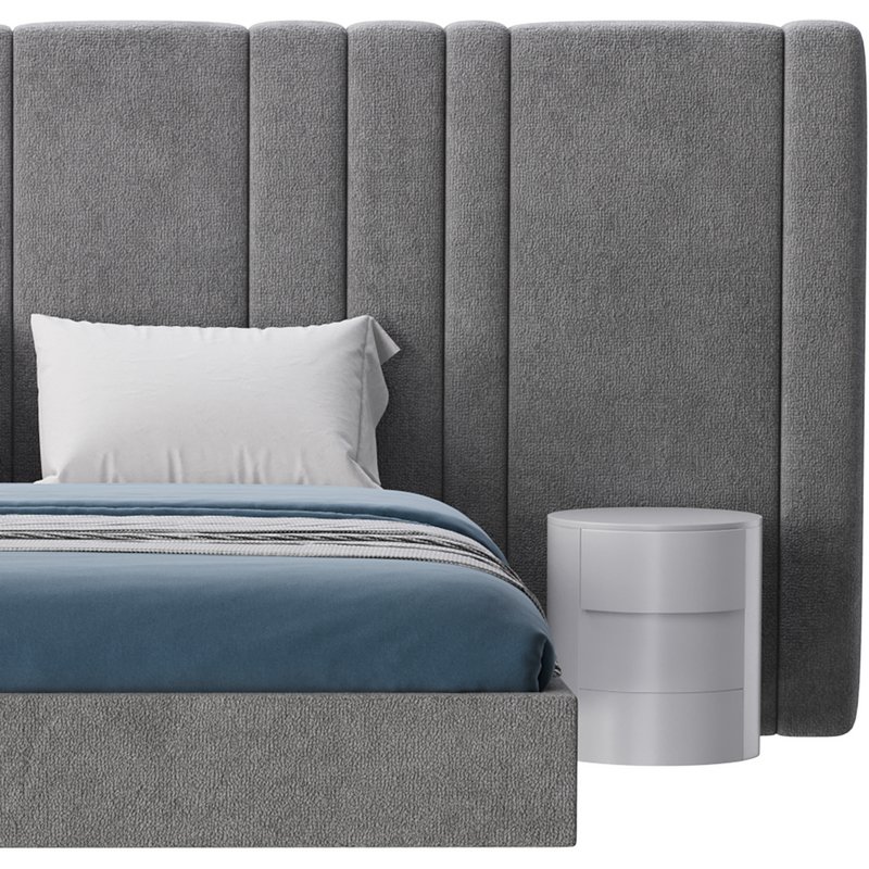 Lilas bed by Gallotti&Radice 3d model Buy Download 3dbrute