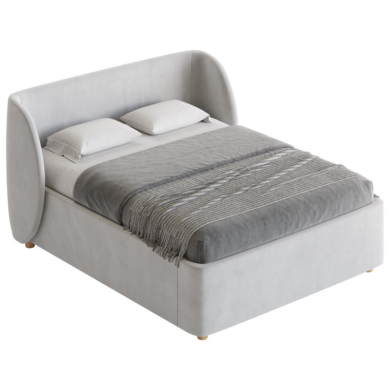 Yuna 160 bed 3d model Buy Download 3dbrute