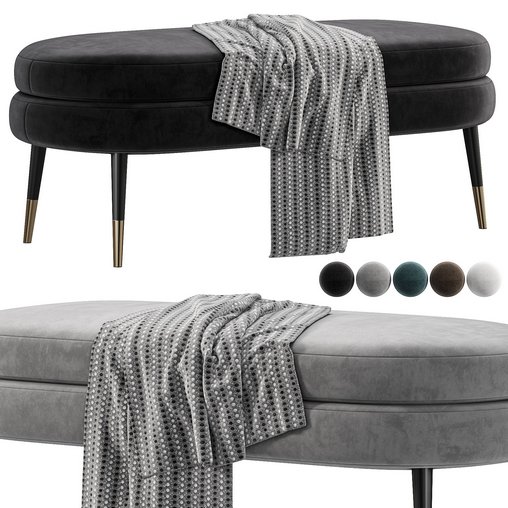 Marshmallow Bench By Royal Stranger 3d model Buy Download 3dbrute