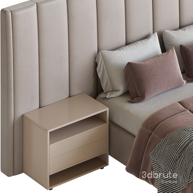 Nikay II bed 3d model Buy Download 3dbrute