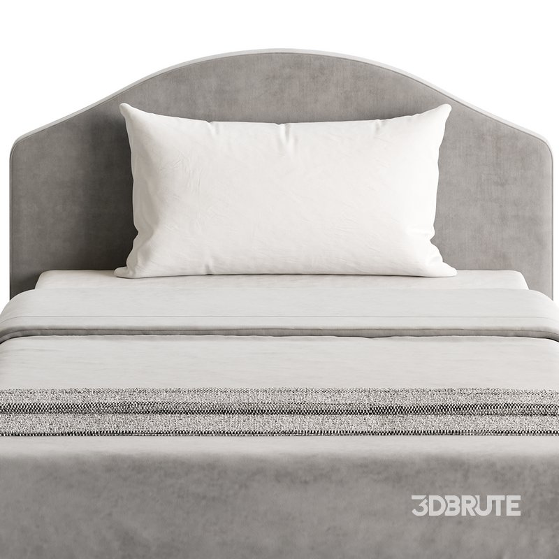 Upholstered bed frame 3d model Buy Download 3dbrute